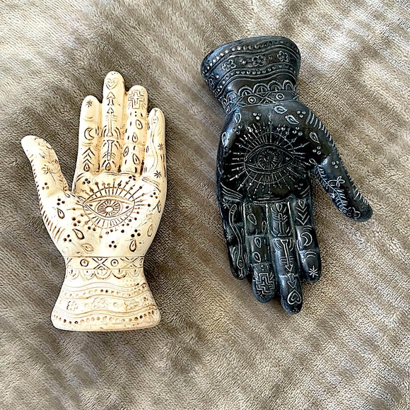 Spirit | Holiday | Fortuneteller Palmistry 2pcset Hands Of Hamsa Gypsy ...